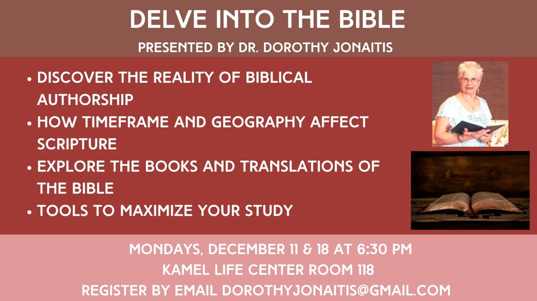 Delve into the Bible